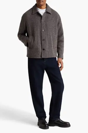 FRAME Woolblend Tweed Overshirt