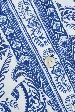 Farm Rio Printed Linen-blend Shirt