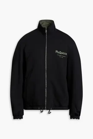 Alexander McQueen Reversible Embroidered Cotton Jacket - Black