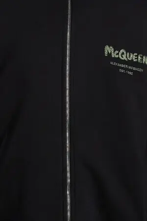 Alexander McQueen Reversible Embroidered Cotton Jacket - Black
