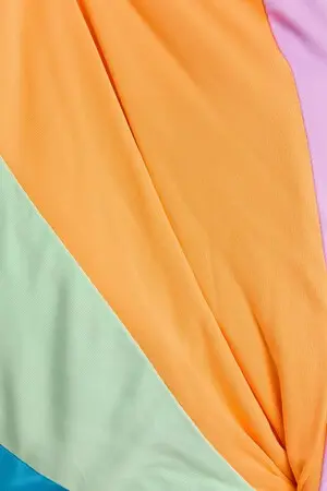 Farm Rio Cutout Colorblock Jersey Midi Dress