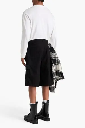 Alexander McQueen Shell-trimmed Denim Cargo Shorts