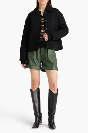 Vince Quilted Cotton-blend Jacket - Black