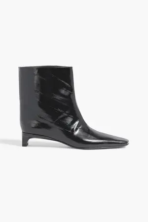 Loulou De Saison Patent Leather Ankle Boots