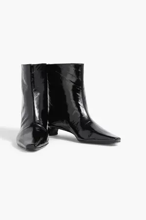 Loulou De Saison Patent Leather Ankle Boots