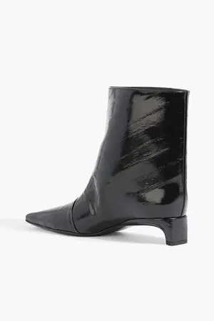 Loulou De Saison Patent Leather Ankle Boots