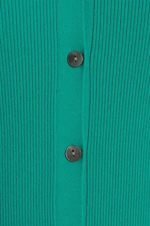 Theory Cropped Ribbed Knit Cardigan