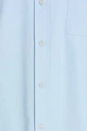 Vince Cotton-twill Shirt With Classic Collar And Buttoned Cuffs - Light Blue