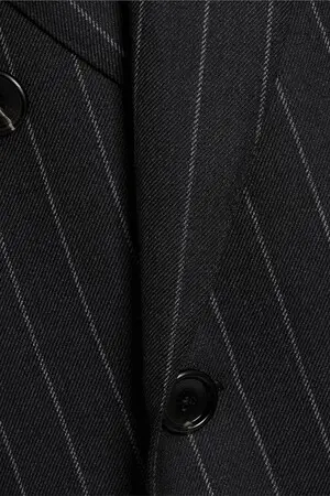 TOM FORD Doublebreasted Pinstriped Cupro And Silkblend Twill Suit - Charcoal