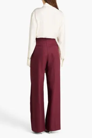 RÓHE Silk-twill Shirt With Waist Ties - Cream