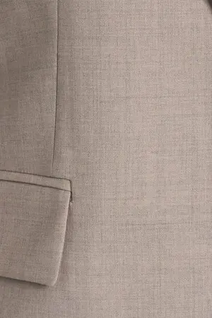 Theory Wool-blend Blazer - Mushroom