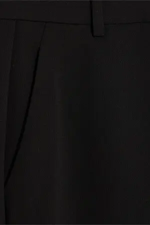 Theory Crepe Midi Skirt With Slit - Black