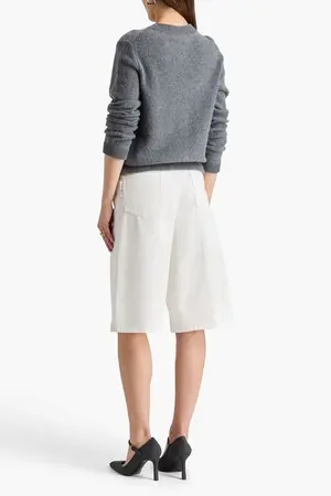 Vince Mélange Cashmere Cardigan - Gray