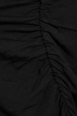 Vince Ruched Stretch Jersey Midi Dress