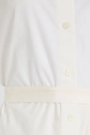 RÓHE Paneled Cotton-poplin Midi Shirt Dress