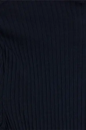 Theory Ribbed Cotton And Silk-blend Turtleneck Top