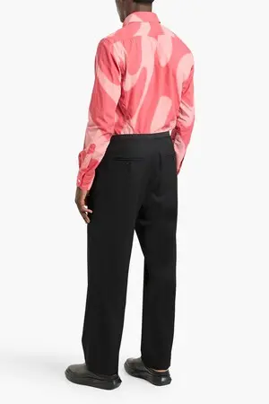 TOM FORD Printed Cotton And Lyocellblend Shirt - Fuchsia