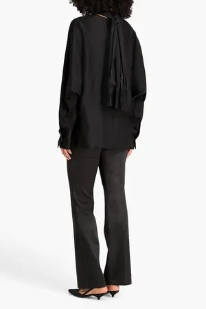 RÓHE Crepe De Chine Top With Fold-over Waist Ties