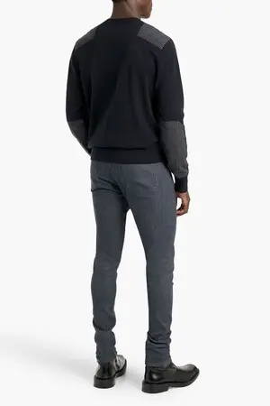 Rag & Bone Marco Checked Flannel And Cotton-blend Sweater
