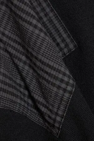 Rag & Bone Marco Checked Flannel And Cotton-blend Sweater