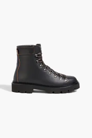 Bally Wardel Leather Combat Boots