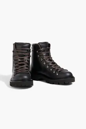 Bally Wardel Leather Combat Boots