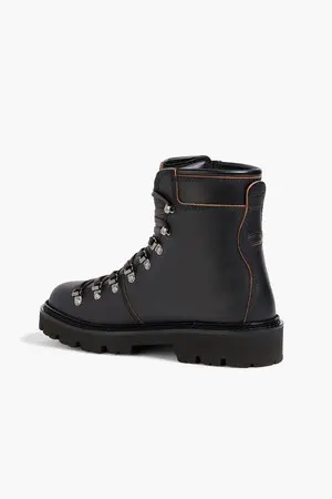 Bally Wardel Leather Combat Boots
