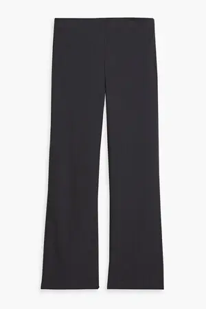 Theory Cotton-blend Twill Kickflare Pants - Charcoal