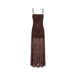 SUNKISSED Leopard Print Maxi Dress - Brown
