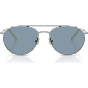 Brunello Cucinelli Pilot Sunglasses - Silver/ocean