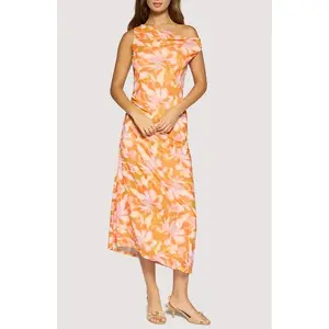 LOST + WANDER Mykonos Dream One-shoulder Midi Dress