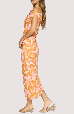 LOST + WANDER Mykonos Dream One-shoulder Midi Dress