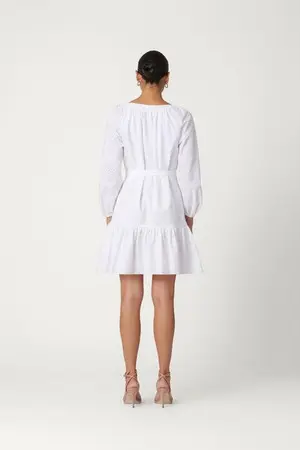 Shoshanna Classic Cotton Eyelet Andi Dress