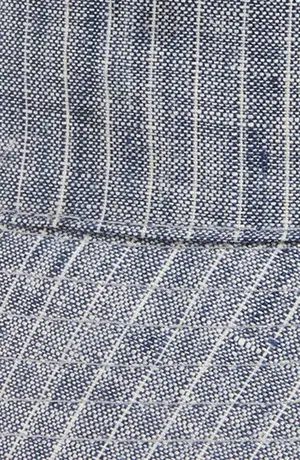 OPEN EDIT Stripe Slub Chambray Bucket Hat