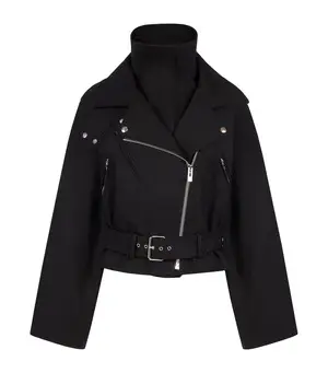 Alaïa Layered Biker Jacket - Clear