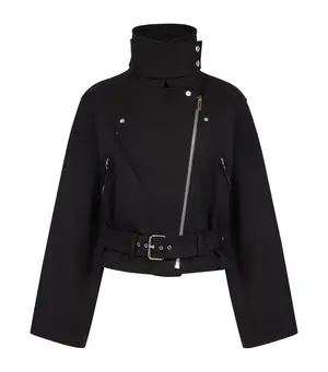 Alaïa Layered Biker Jacket - Clear