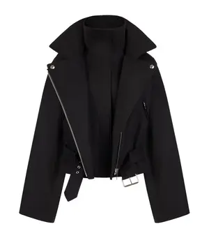 Alaïa Layered Biker Jacket - Clear