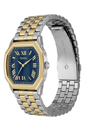 Fossil Harlow Octagonal Case Two-tone Bracelet Watch