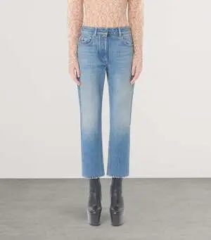 Valentino Garavani Cropped Straight Leg Jeans