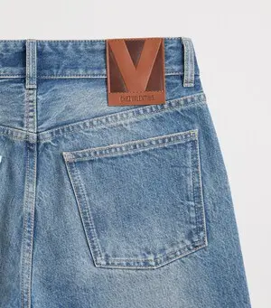 Valentino Garavani Cropped Straight Leg Jeans
