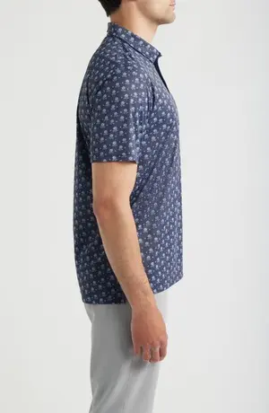 SWANNIES Cliff Floral Performance Golf Polo