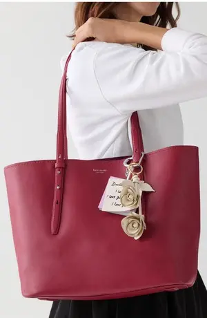 Kate Spade New York Charmed Embossed Leather Bag Charm