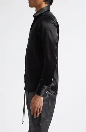 JKEEFER Greg Satin Western Shirt