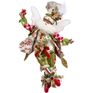 MARK ROBERTS African American Cookie For Santa Fairy - Red