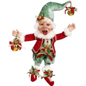 MARK ROBERTS Sleighbells Elf - Red