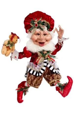 MARK ROBERTS Teddy Bear Elf - Red