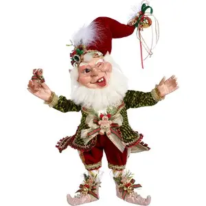 MARK ROBERTS Cookies And Milk Elf - Red