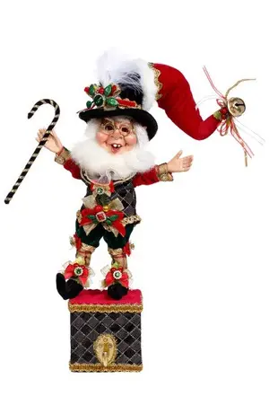 MARK ROBERTS Humbug Elf Stocking Holder - Red