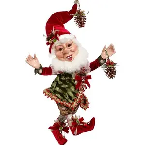 MARK ROBERTS Pinecone Elf - Red