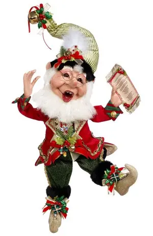 MARK ROBERTS Christmas Carol Elf - Red